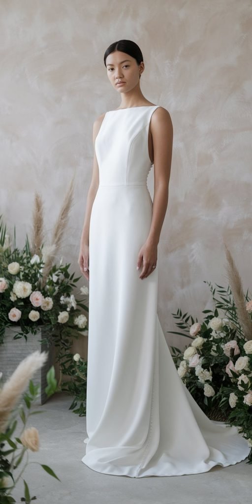 10 Simple Wedding Dresses for the Minimalist Bride