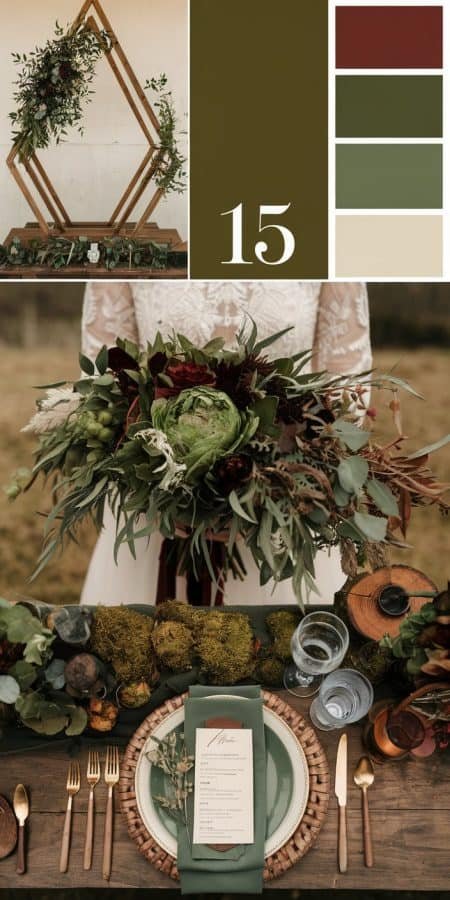 15 Beautiful Earth Tone Wedding Color Ideas and Palettes